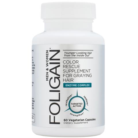 Foligain Capsules Against Gray Hair 60 Capsules - tomorrow at home