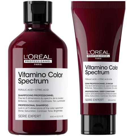 L'Oréal Professionnel Vitamino Color Spectrum Shampoo + Conditioner Kit ...